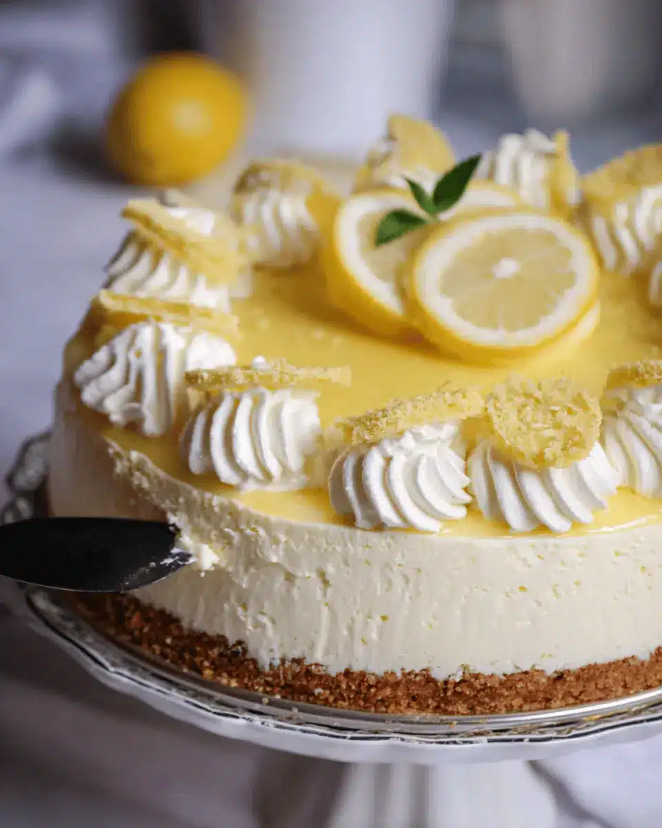 No-Bake Lemon Cheesecake