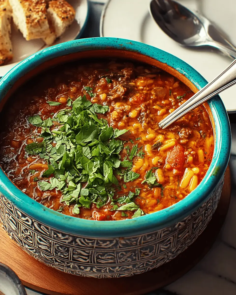 harira moroccan tomato lentil beef soup